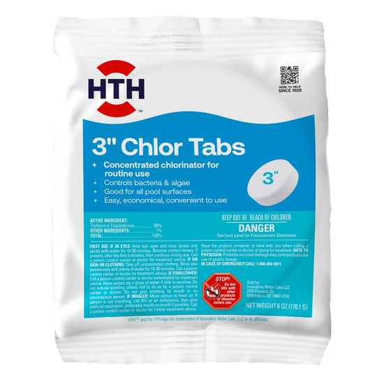 HTH™ Pool Care 3" Chlor Tabs: Wrapped Chlorine Tablets – HTH Pools
