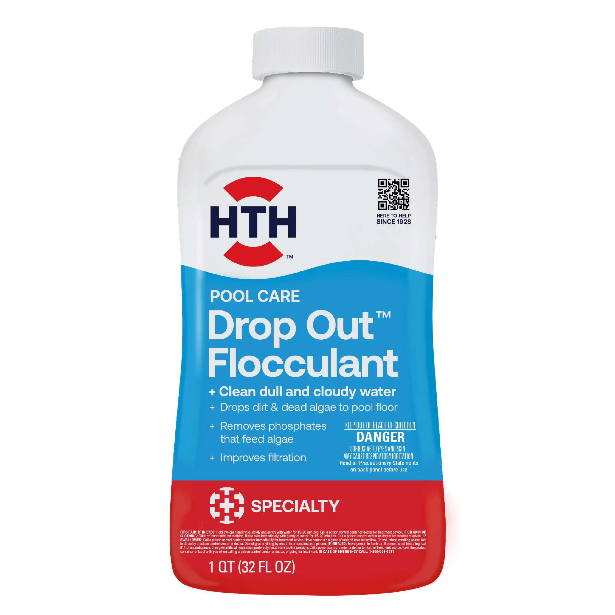 HTH™ Pool Care Drop Out™ Flocculant: Flocculant for Pools | HTH Pools
