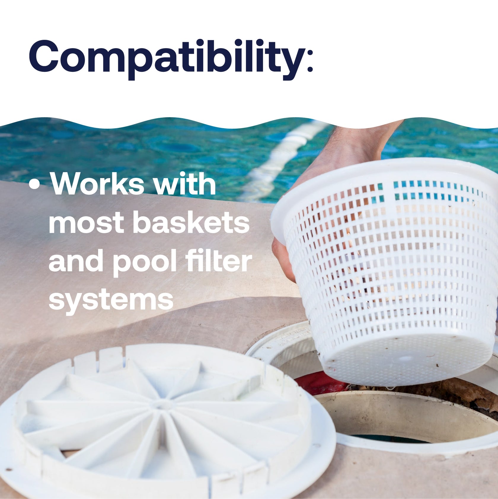 HTH™ Skimmer Basket Insert: Pool Skimmer Basket Insert for Chlorine ...