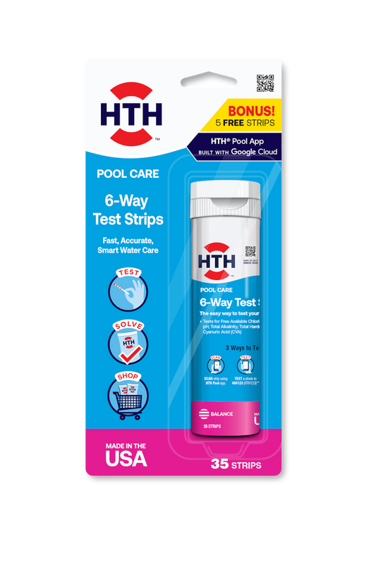 HTH™ Pool Care 6-Way Test Strips: Pool Test Strips | HTH Pools